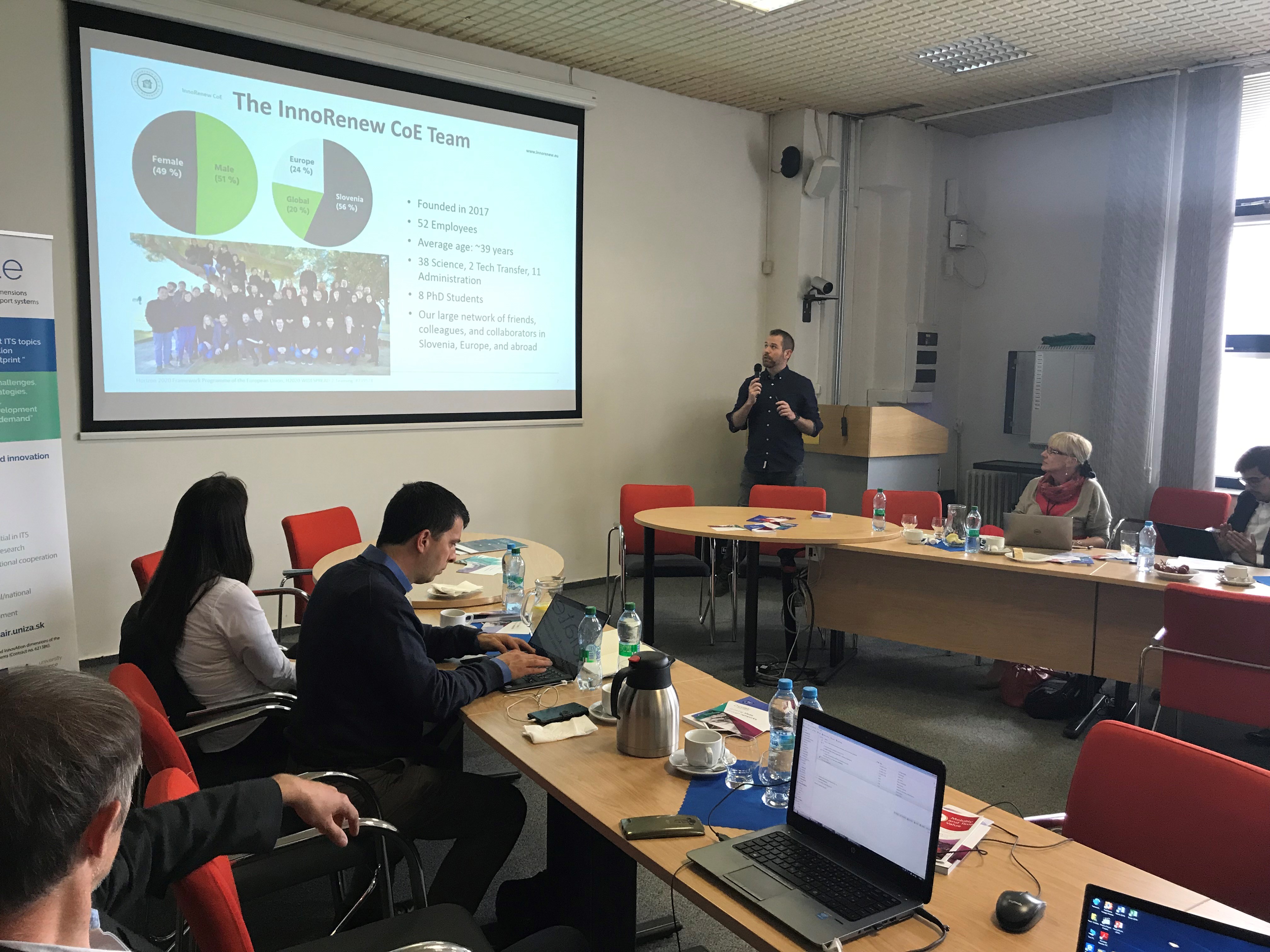 Barbara Rovere and Dr Michael Burnard at H2020 workshop in Slovakia ...