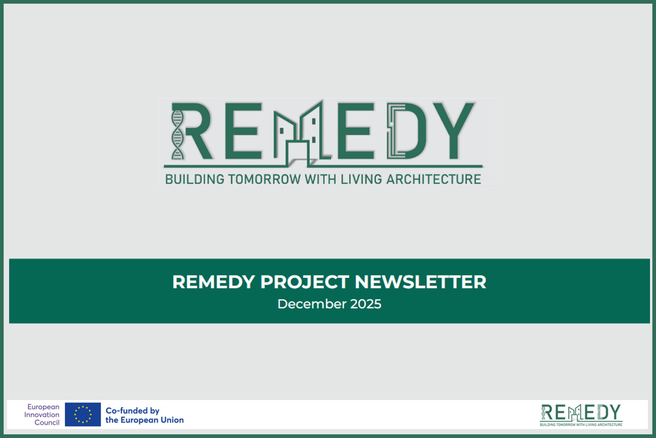 Projekt REMEDY objavil prvi novičnik - InnoRenew CoE InnoRenew CoE